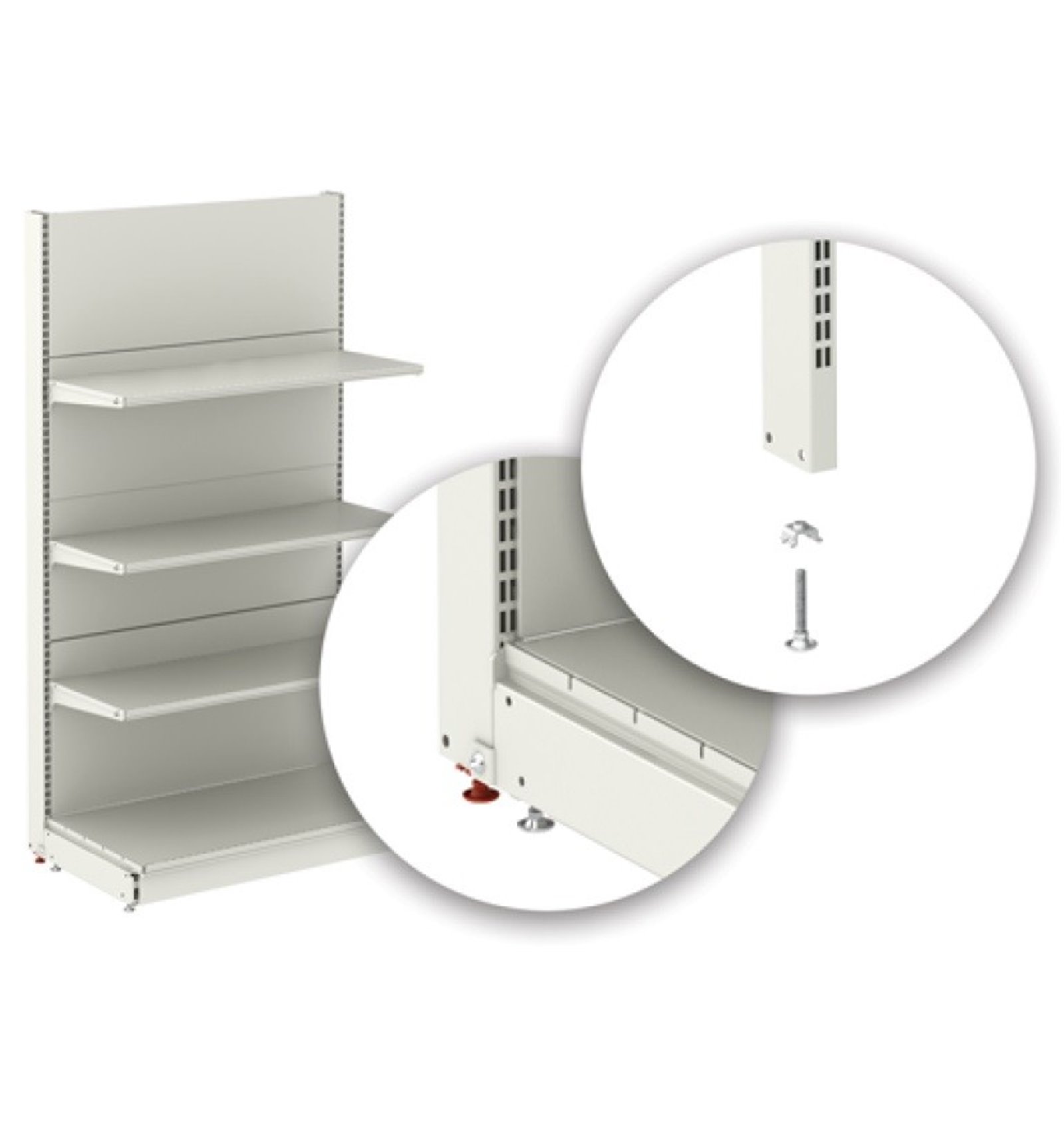 Surub piciorus reglabil M10x50, zinc la bestore.ro