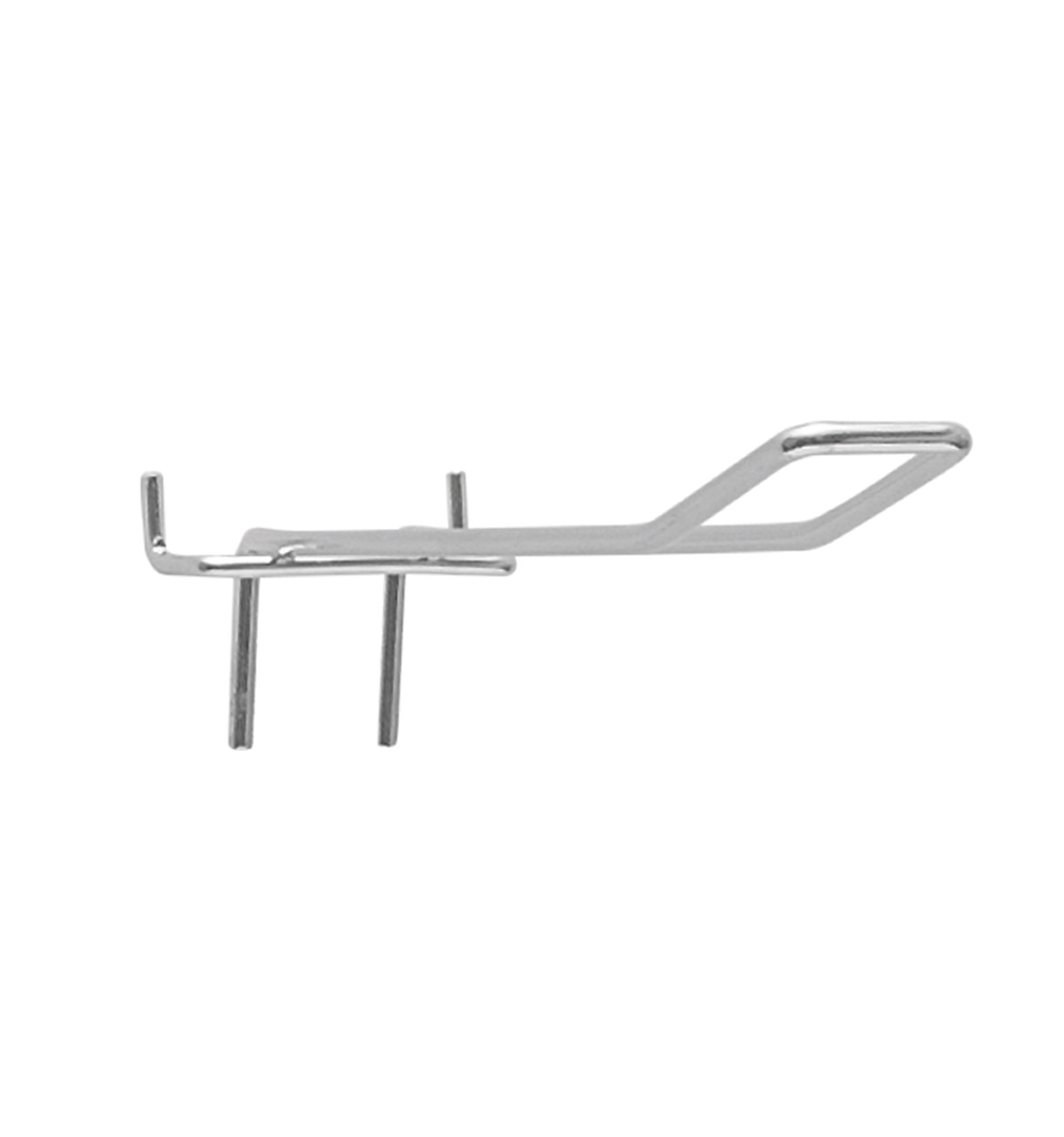 Carlig metalic dublu pentru panou perforat la bestore.ro Lungime 200 ...