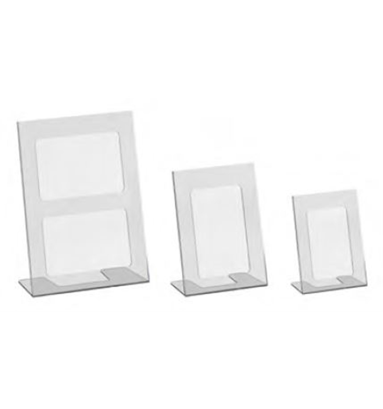 L-shaped stand for advertising boards